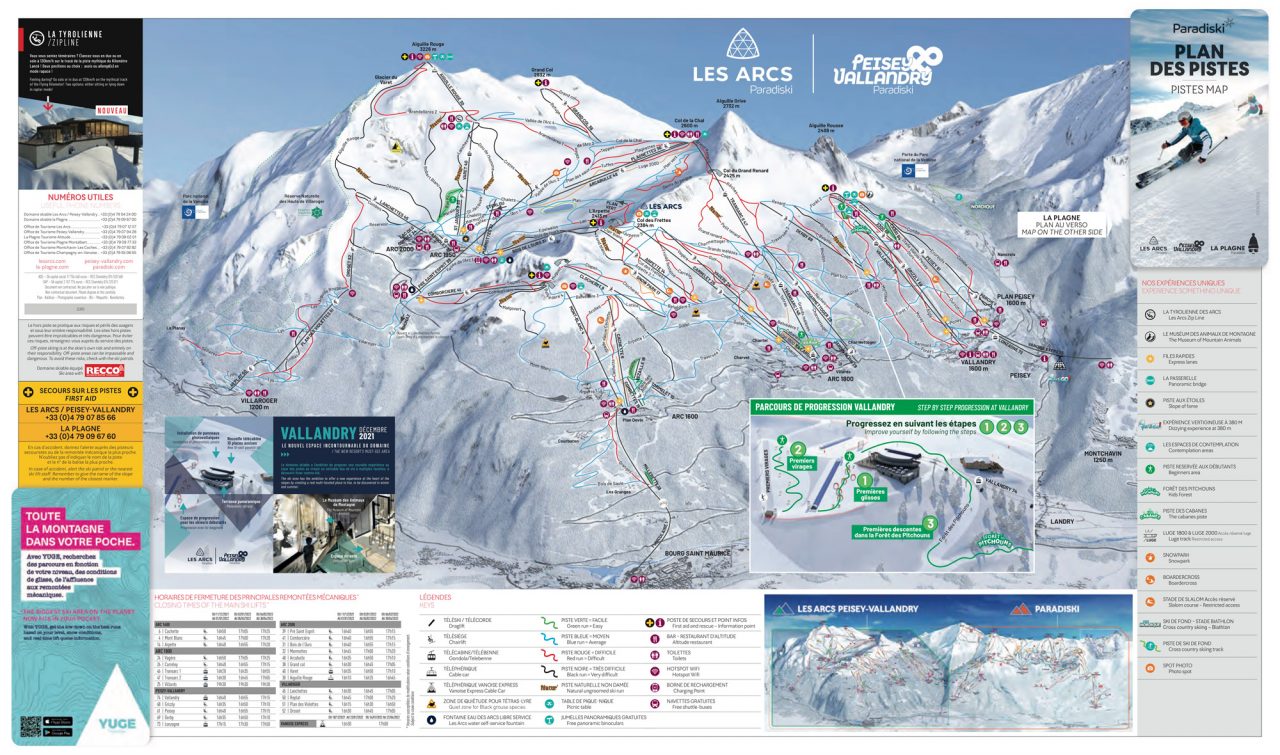 PLAN DES PISTES ET DE LA STATION - Location d'un appartement signé ...